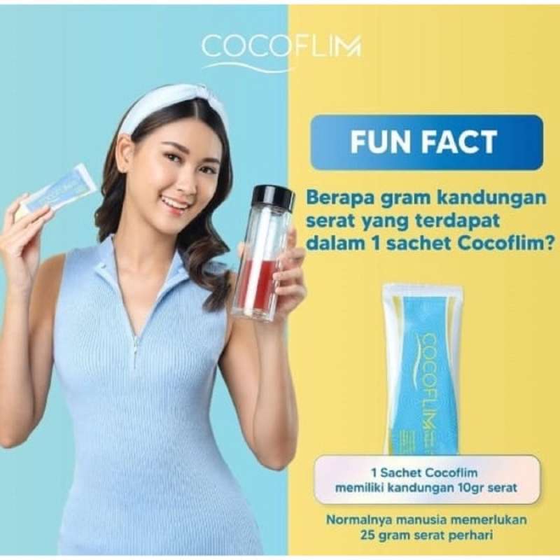 Promo Cocoflim Fiber Minuman Kesehatan Detox & Diet 1 Box Isi (15 ...