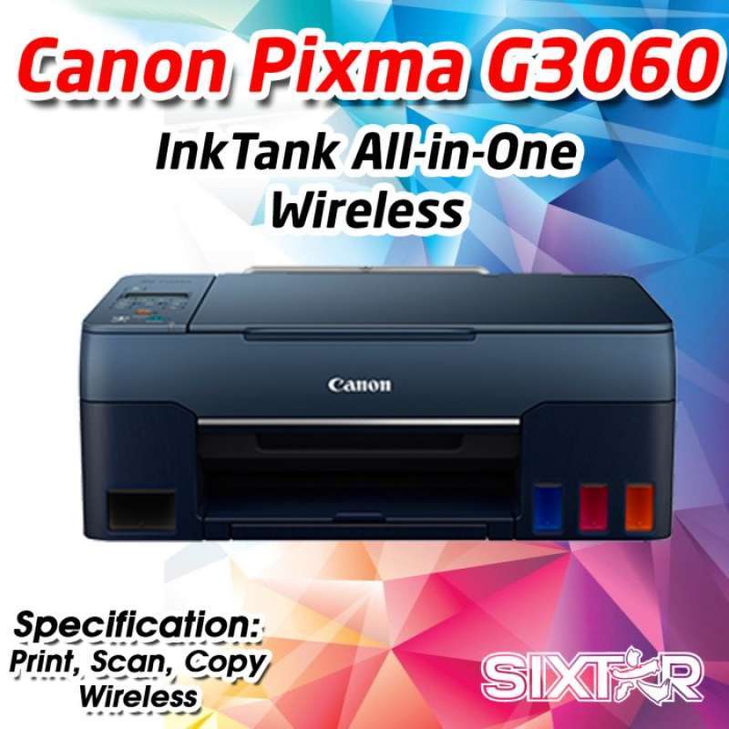 Promo 100% Produk Ori Printer Canon Pixma G3060 Ink Tank All-in-one ...