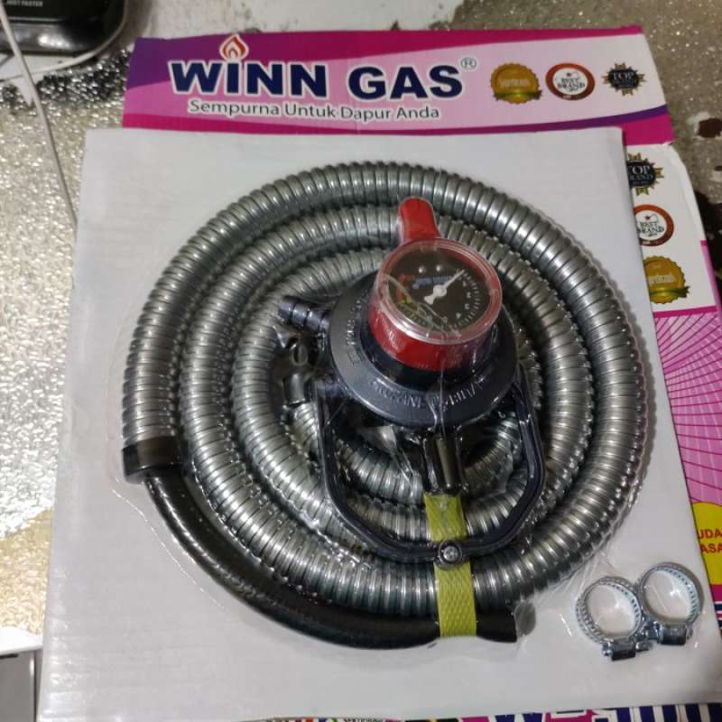 Promo Paketn W 900 Regulator Dgn Selang Gas Dilapisi Flexible Metal ...