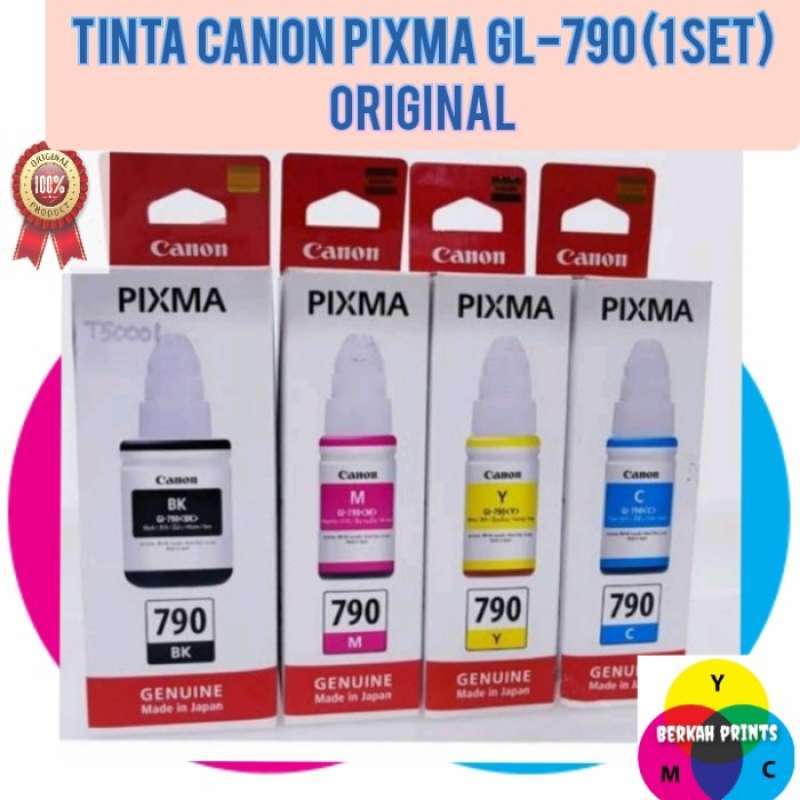 Promo 100% Produk Ori Tinta Canon Pixma Gl-790 Original 1 Set G1000 ...