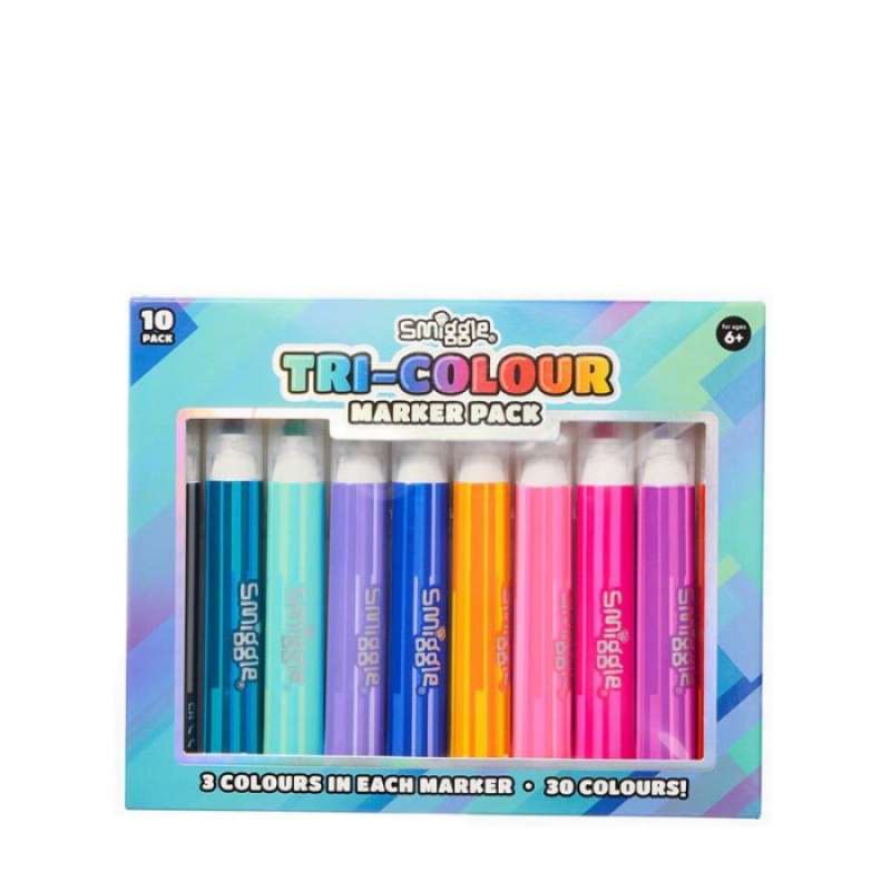 Jual Smiggle Tri Colour Marker Pack X10 - Igl479382mix Di Seller Velvet ...