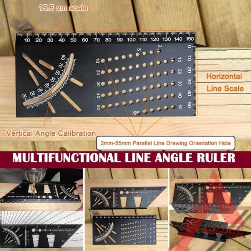 Jual Marking Ruler / 3d Miter Angle / Penggaris Segitiga / Speed Square ...