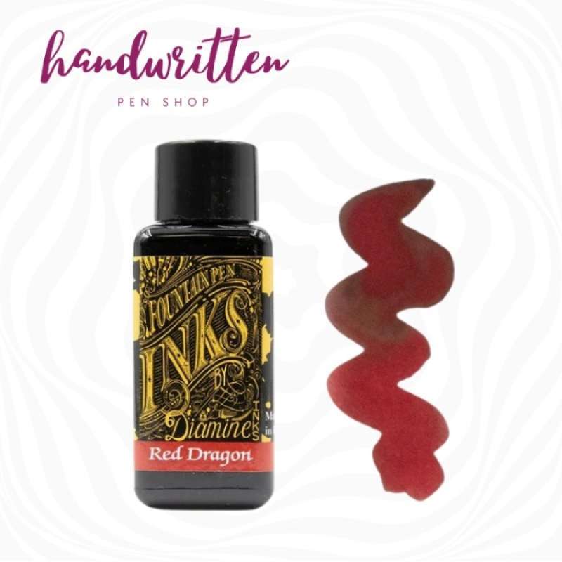 Jual Diamine Fountain Pen Ink 30ml Red & Pink / Tinta Fountain Pen ...