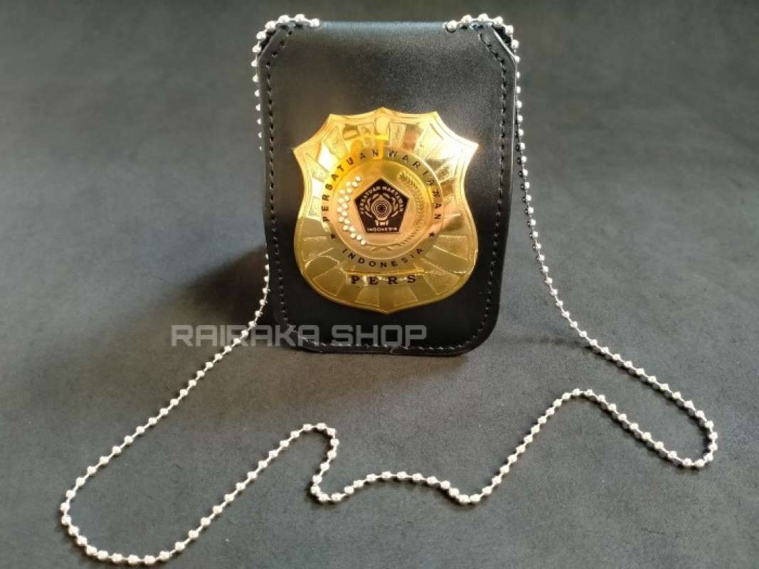 Jual Id Card Name Tag Kulit | Kalung Lencana Logo | Wartawan Pers Di ...