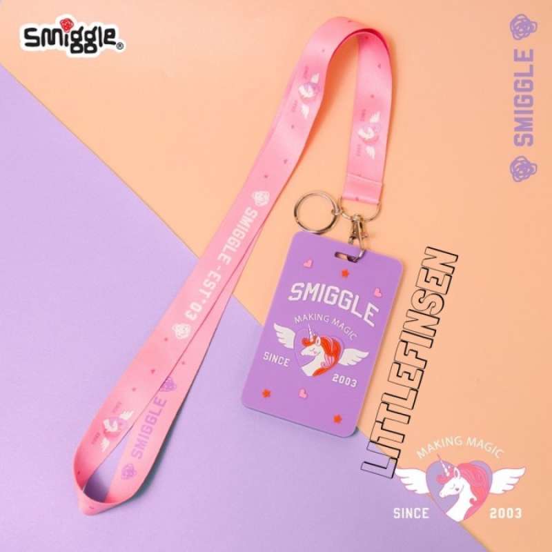 Jual Smiggle Id Card Lanyard/smiggle Name Tag+tali/smiggle Name Tag Di ...