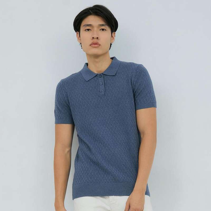 Promo Kale Marco Series / Kaos Polo Blue Pria / Kaos Rajut Kancing Knit ...