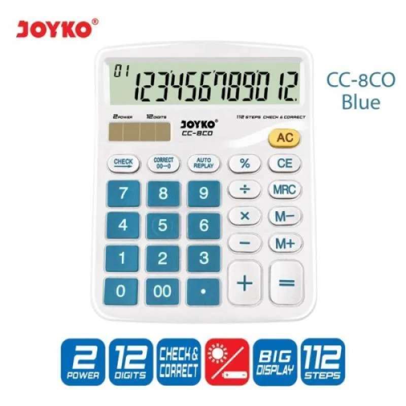 Jual Kalkulator 12 Digit Joyko Cc-8co Check & Correct Di Seller Kingyo ...