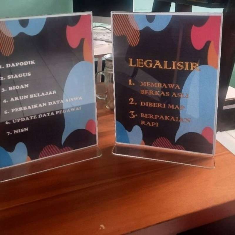 Jual Akrilik Tempat Qris Stand Qr Code Barcode Meja Kasir Acrylic ...