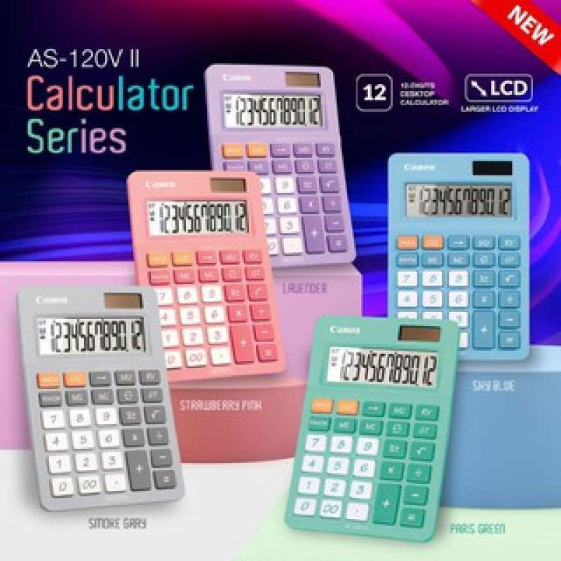 Jual Canon As-120v Calculator Desktop - Biru Muda Di Seller Jaya Utama ...