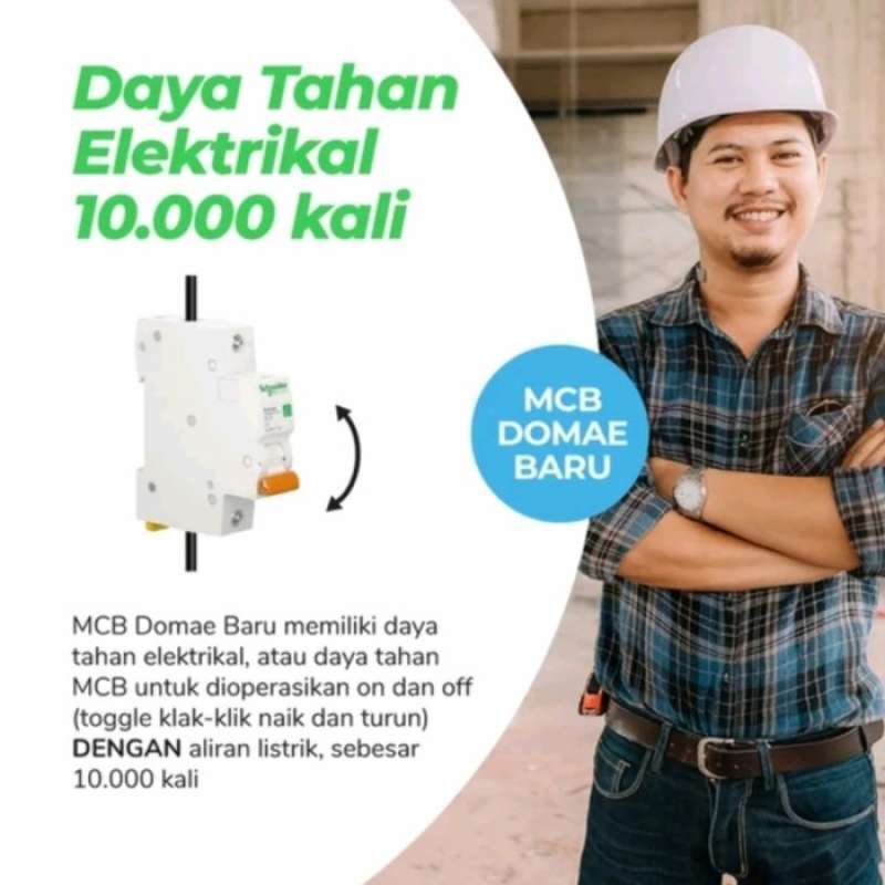 Promo Schneider Mcb New Domae 1phase 16a 1 Phase 16 A Ampere 1p Domf01116 - Tanpa Bubble A9 ...