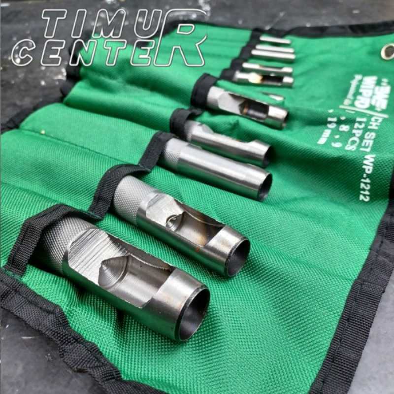 Jual Hollow Punch Set Plong 12 Pcs Wipro Alat Pembolong Lubang Gasket ...