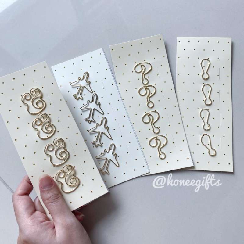 Jual Paper Clip Pembatas Buku Klip Kertas Tanda Baca Unik Scrapbook ...