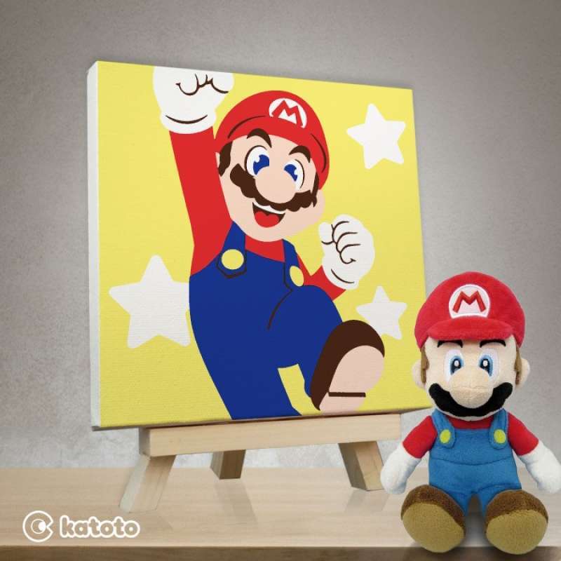 Jual Paint By Numbers Super Mario Bros Luigi Painting Kit By Number Di ...