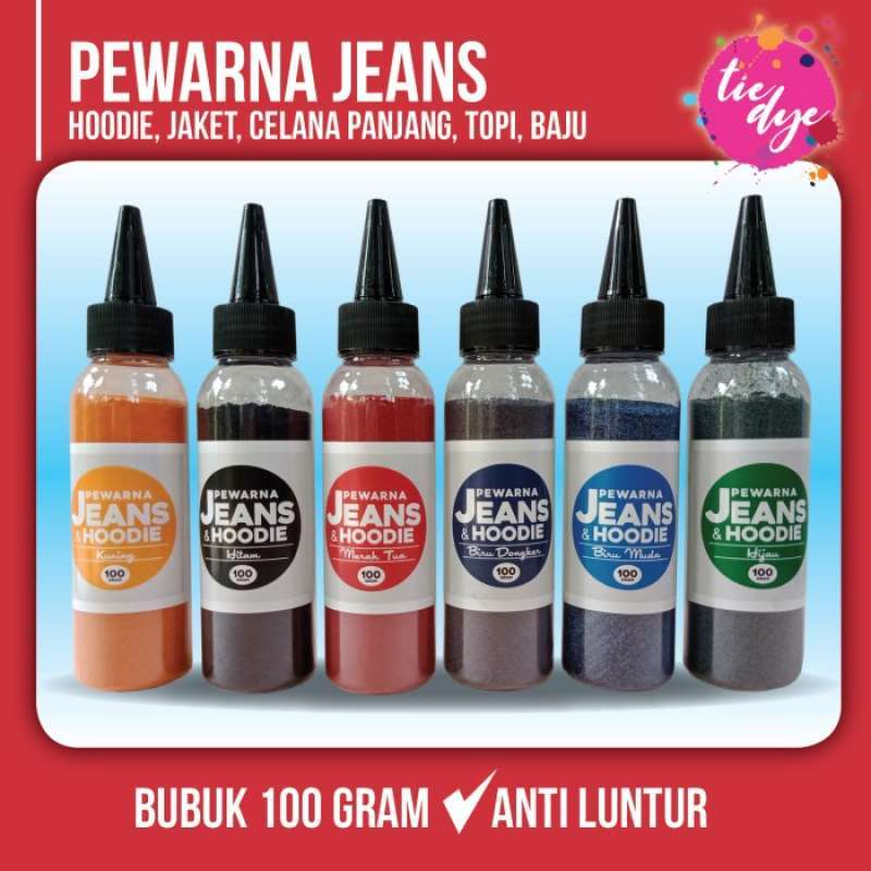 Jual Pewarna Jeans / Pewarna Recolouring / Pewarna Tie Dye / Bubuk Di ...