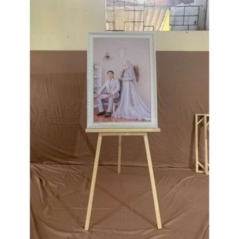 Jual Standing Frame Kayu Tempat Pigura Easel Kanvas - Besar Di Seller ...
