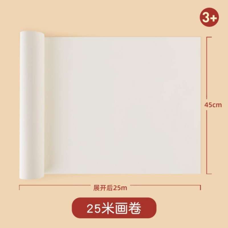 Jual Mideer Giant Painting Paper Roll 25 Meter Karton Menggambar ...