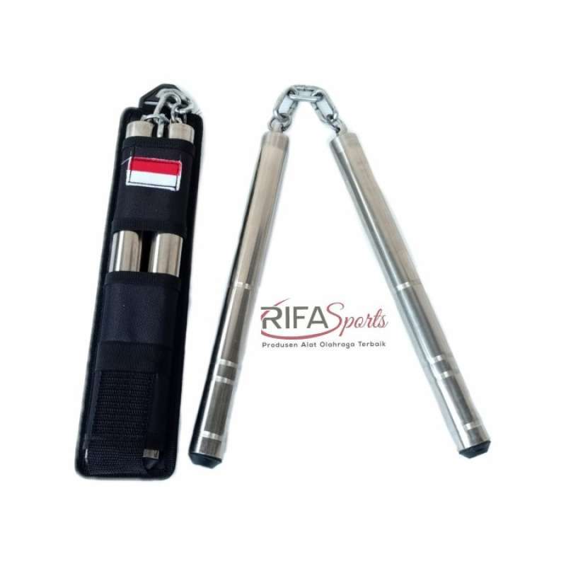 Jual Double Stick Besi Silver / Double Stick Besi / Nunchaku Besi Di ...