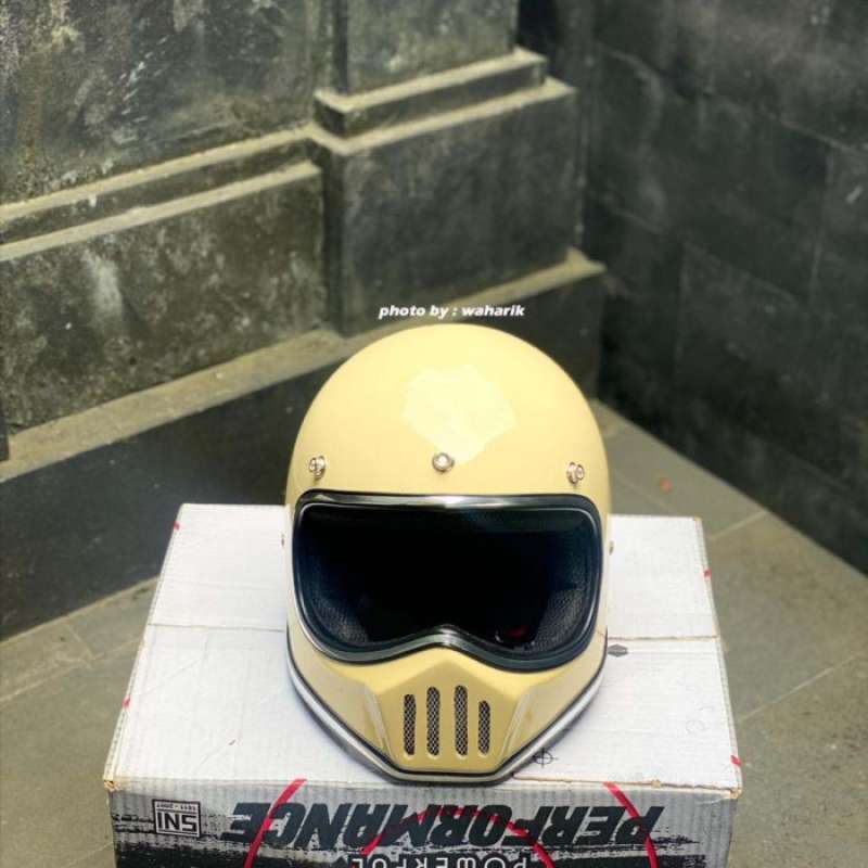 Jual Helm Cakil Custom Original Sni Full Face - Hijau Adventure M Di ...