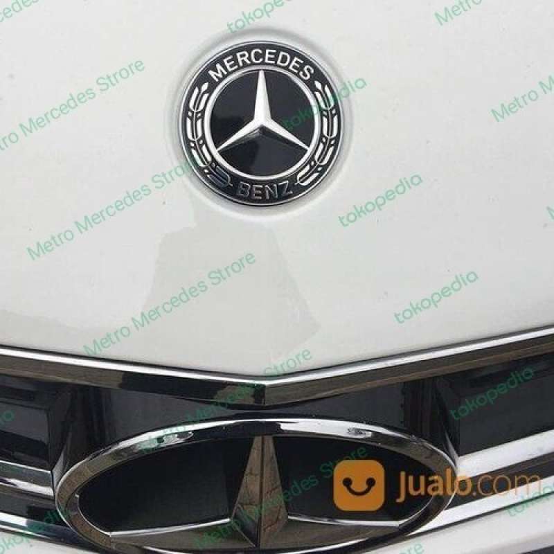 Jual Logo Kap Mesin Mercedes Benz Hood Emblem Mercy Badge Star Biru ...