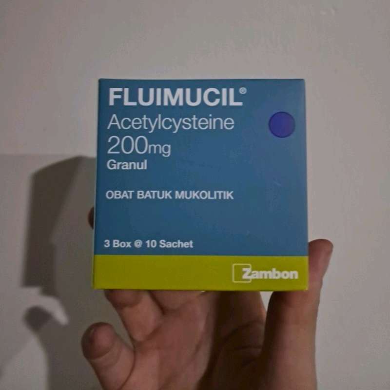 Promo Fluimucil 200 Mg Acetylcysteine Serbuk Box Isi 30 Sachet Obat ...