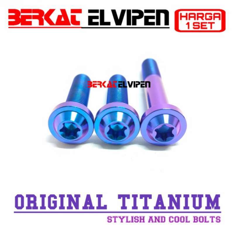 Promo Baut Titanium Set Knalpot Ke Arm Nmax Aerox Lexi Xmax 250 Series ...