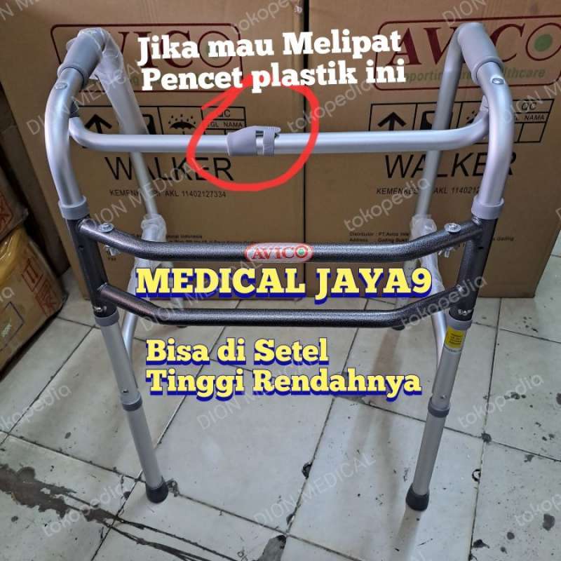 Promo Walker Avico Tongkat Kaki 4 Bentuk Jemuran Belajar Berdiri Dan ...