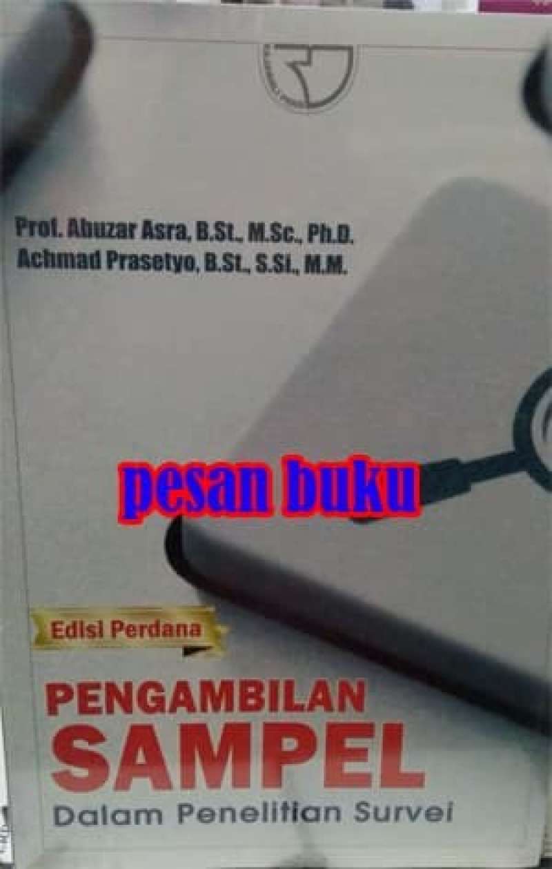 Promo 100% Produk Ori Buku Pengambilan Sampel Dalam Penelitian Survey ...