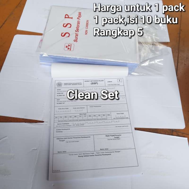 Promo 100% Produk Ori Buku Ssp(surat Setoran Pajak) Non Carbon 5 Ply Diskon 23% Di Seller Zawaru ...