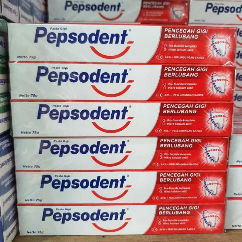Jual Pasta Gigi Odol Pepsodent Tanggung 75 Gram - 1 Pak Isi 12 Pcs Di ...
