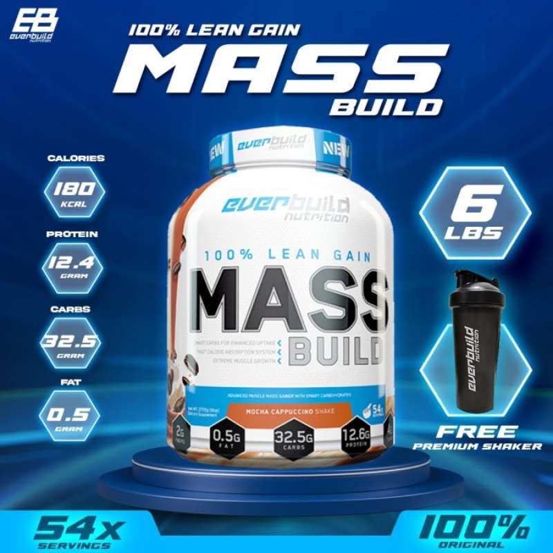 Promo Eb Everbuild Nutrition 100% Lean Gain Mass Build Massbuild 6 Lbs ...