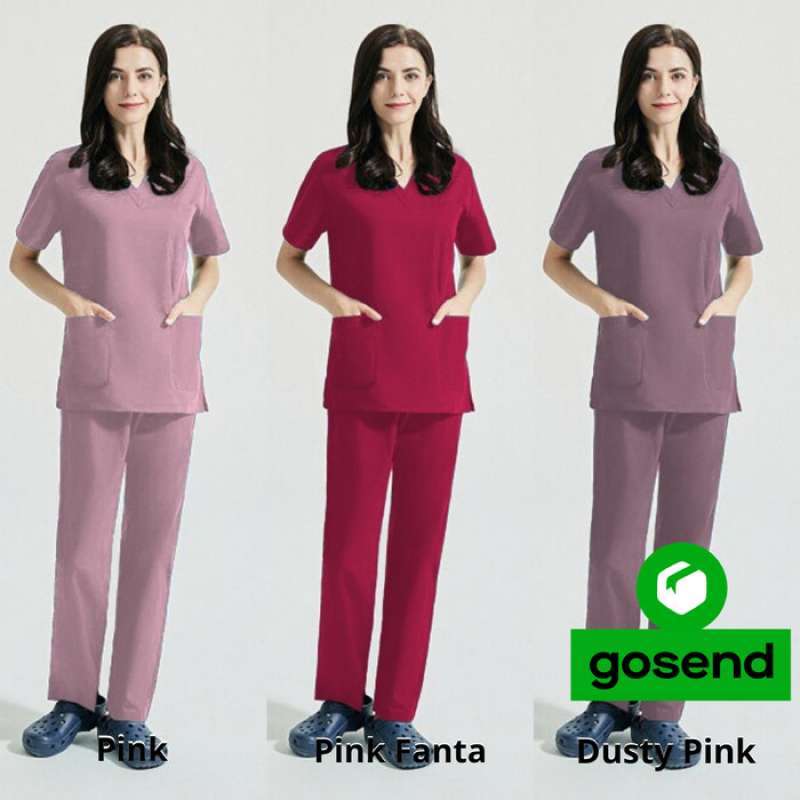 Promo Baju Oka Seragam Medis Medical Scrubs American Drill Lengan ...