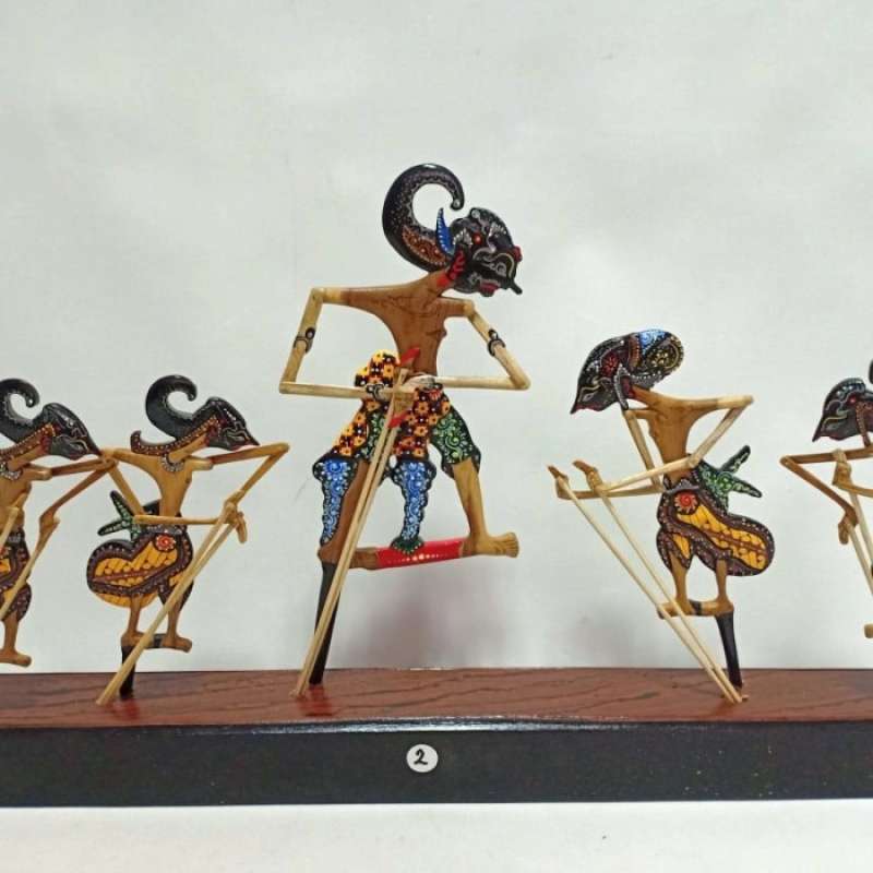 Jual Wayang Klitik Set Kayu Jati Punakawan Pandawa Lima - Punakawan A ...
