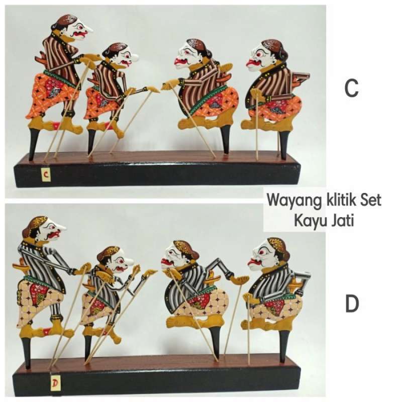Jual Wayang Klitik Set Kayu Jati Punakawan Pandawa Lima - Punakawan A ...