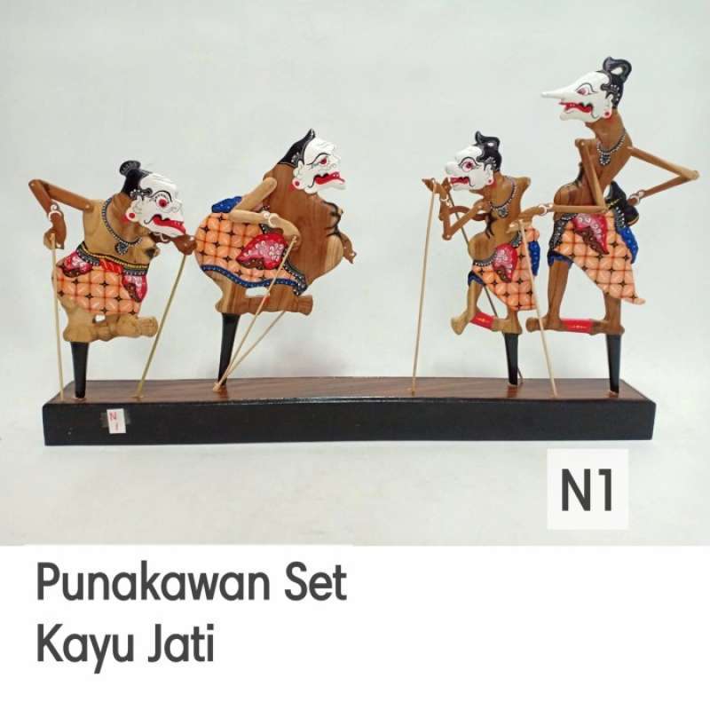Jual Wayang Klitik Set Kayu Jati Punakawan Pandawa Lima - Punakawan A ...