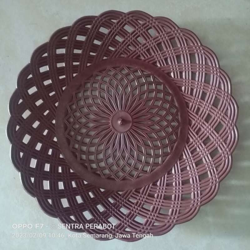 Jual 12pcs Piring Makan Anyaman Rotan Plastik Tebal 24cm 1 Lusin Di ...