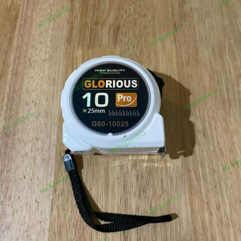 Jual Meteram Tebal Putih 10 Mtr Glorious / Meteran Bagus 10 Meter Di ...