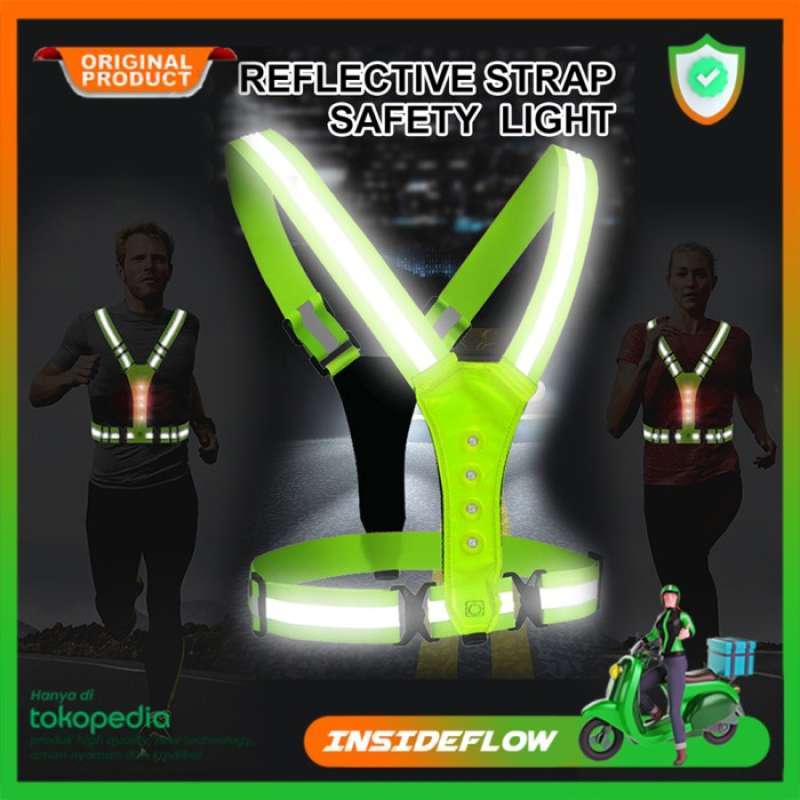 Jual Rompi Tali Reflektif Vest Sabuk Pengaman Safety Olahraga Proyek ...