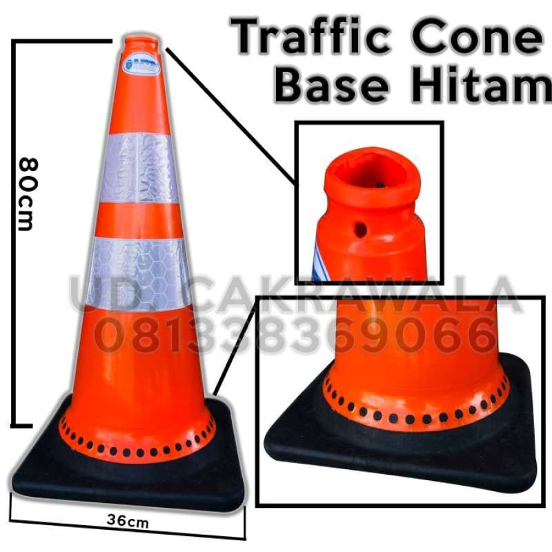 Jual Kerucut / Safety Cone / Traffic Cone Base Hitam Di Seller Raindrop ...