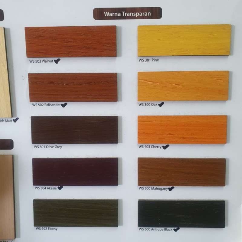 Jual Cat Woodstain Kayu Mowilex Water Based 503 Warna Walnut 1l Di ...
