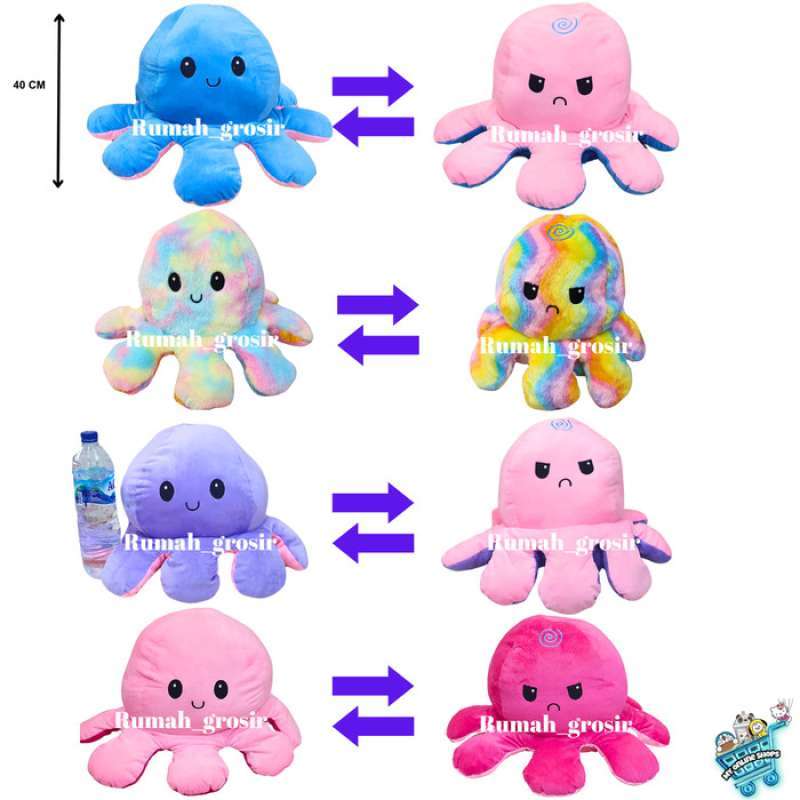 Promo Boneka Gurita (octopus Doll) Ubur Viral Ukuran Jumbo Diskon 23% ...