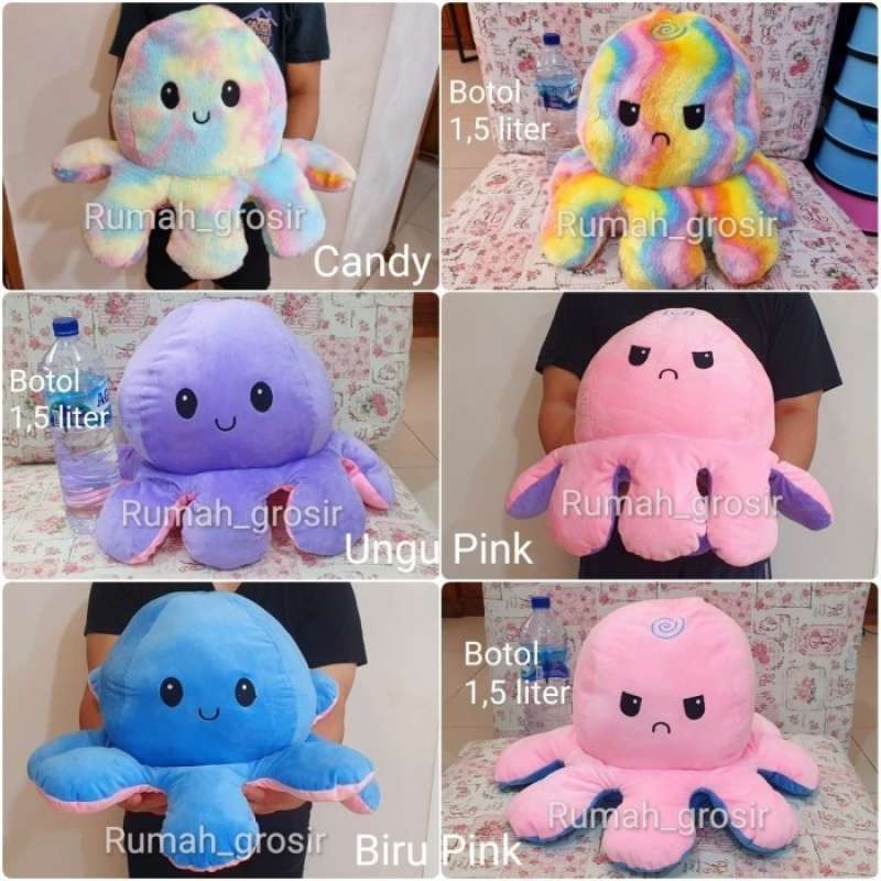 Promo Boneka Gurita (octopus Doll) Ubur Viral Ukuran Jumbo Diskon 23% ...