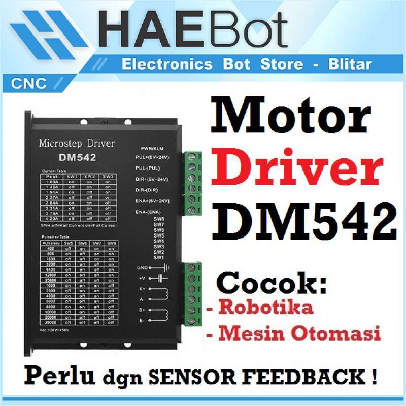 Jual [haebot] Motor Driver Stepper Dm542 Dm 542 Nema 17 23 34 Cnc 2 ...