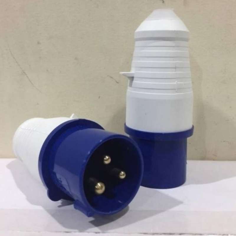 Jual For Sale Mobile Mounting Industrial Plug 3 Pin 16a Biru - Male ...