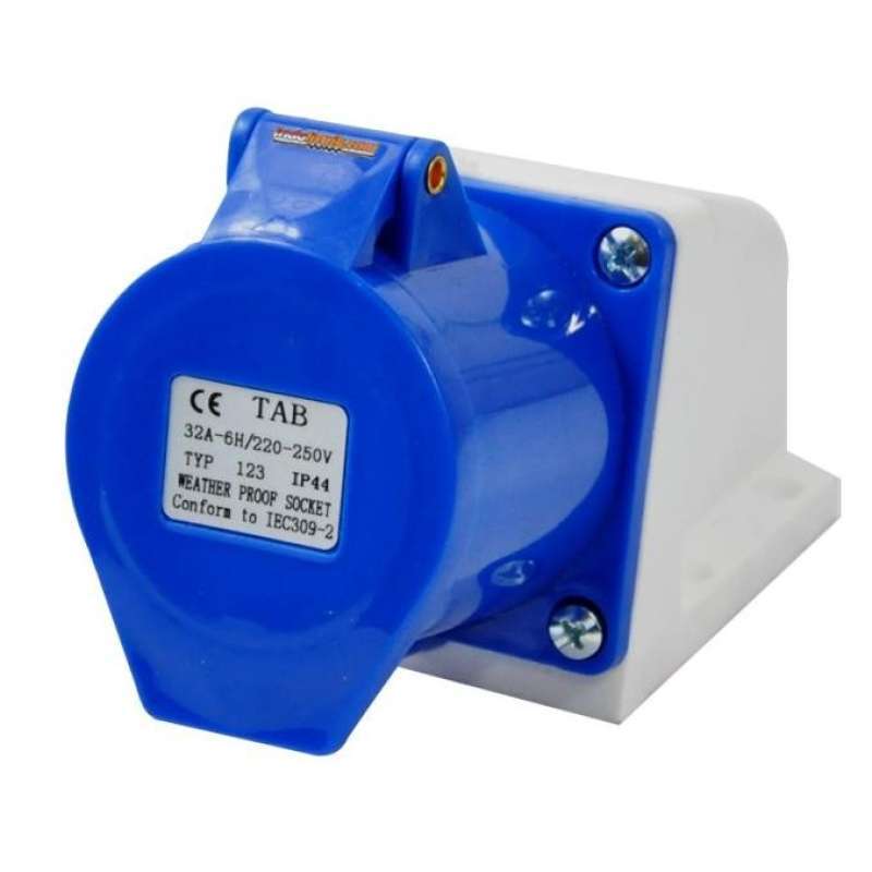 Jual New Stok// Stop Kontak Genset 3 Pin 32a Cee 123 Tab Industrial Socket Di Seller Aghanim ...