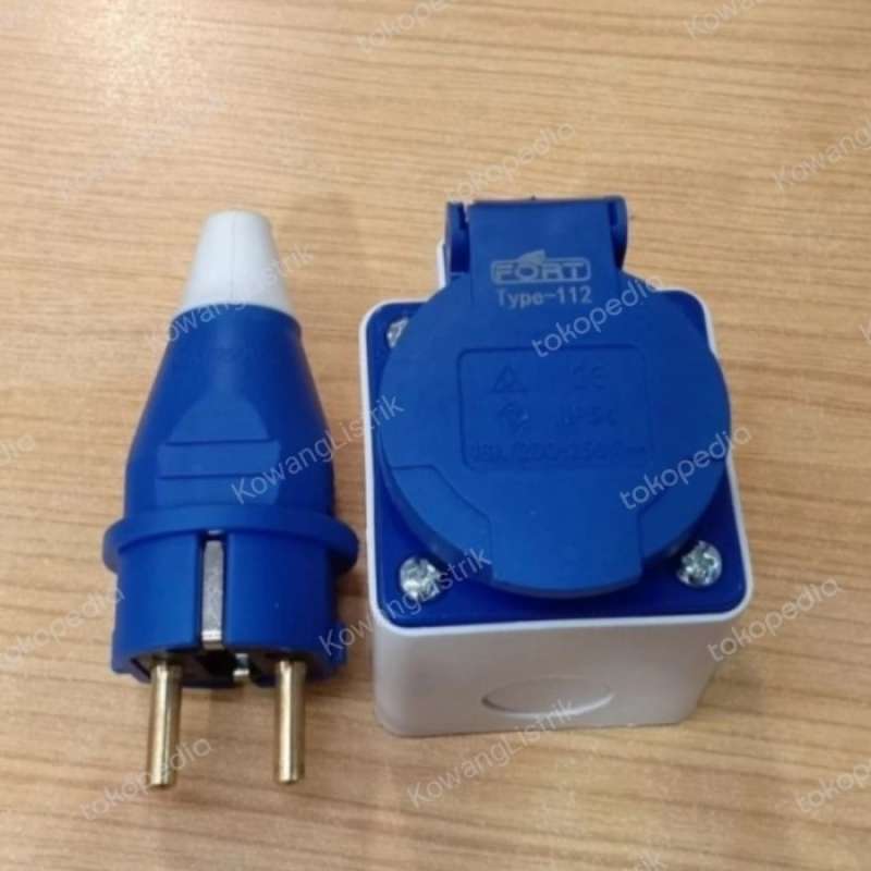 Jual Stop Kontak Genset +plug 2p 16a /panel Socket 250v 112+012 Fort Di Seller Aghanim ...