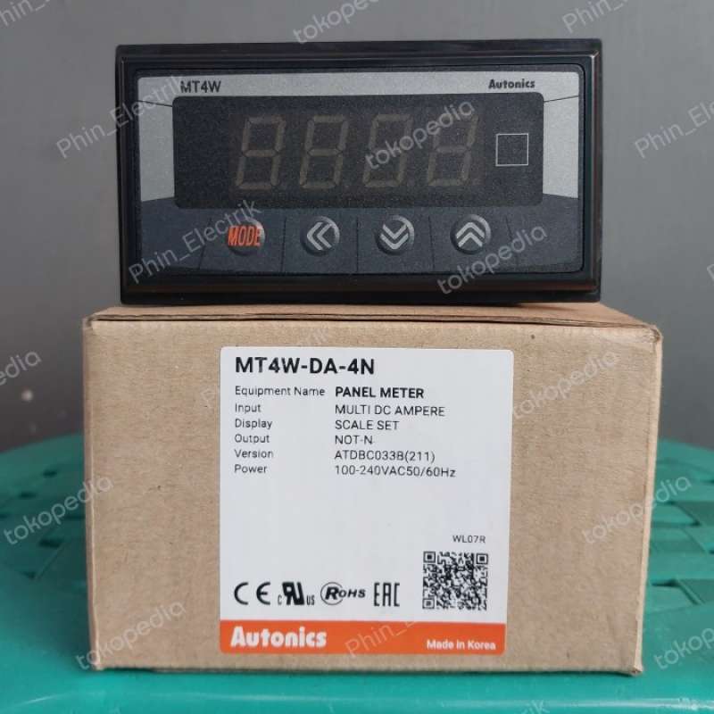 Jual Digital Panel Meter Autonics Mt4w-da-4n Original Mt4w Da 4n Di Seller Aghanim - Cengkareng ...