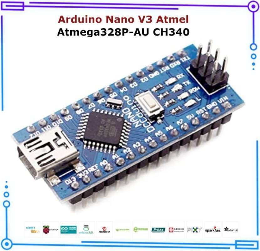 Jual Arduino Nano V3 Atmel Atmega328p-au Ch340 Di Seller Aghanim ...