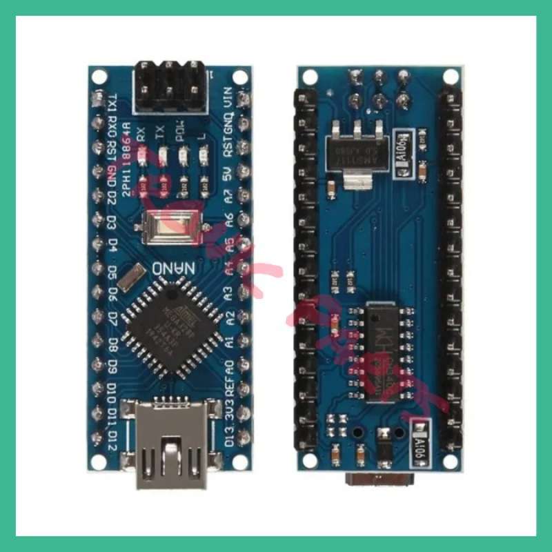 Jual Arduino Nano V3 Atmega328p Ch340 Compatible Board Solderless Pin I ...