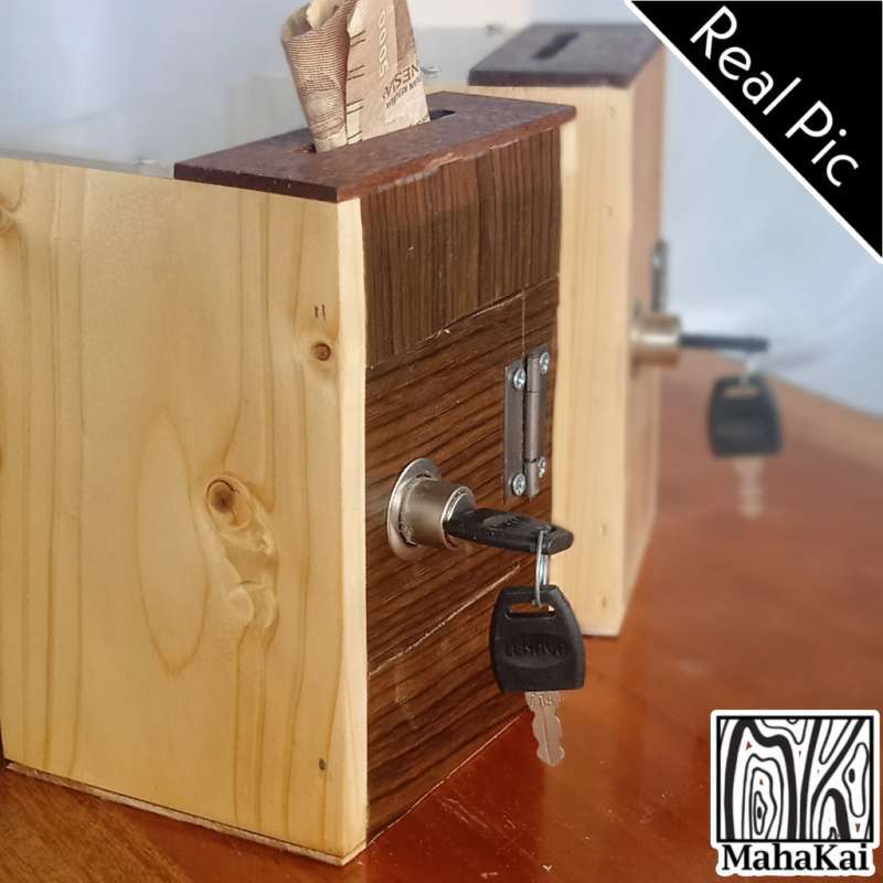 Jual Kotak Tip Box Kayu Celengan Kotak Saran Amal Akrilik Display Box ...