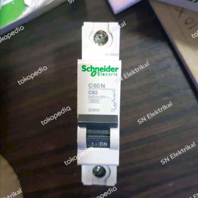 Jual Mcb C60n 1p 6ka 6a 10a 16a 20a 25a 32a 40a 50a 63a Schneider Original - 32a Di Seller Shin ...